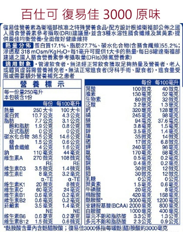 百仕可 BOSCOGEN 復易佳3000營養素 原味/香草 24罐/箱 加贈1罐 凹罐無條件補發 | 安心健康樂活館 | 樂天市場Rakuten