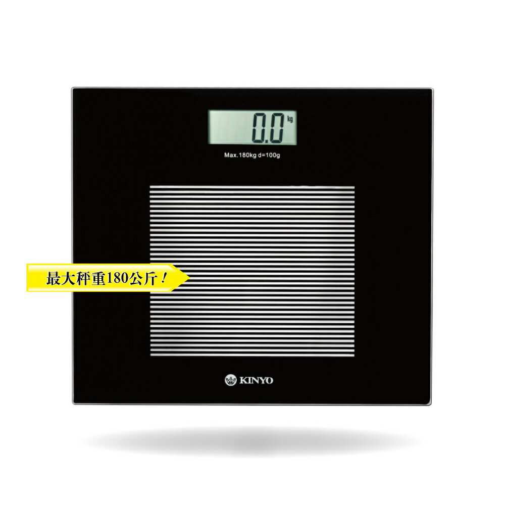 【KINYO】黑晶電子體重計(DS-6583) 大字體 安全強化玻璃 ｜健身 健康管理 | KINYO 官方旗艦店 | 樂天市場Rakuten