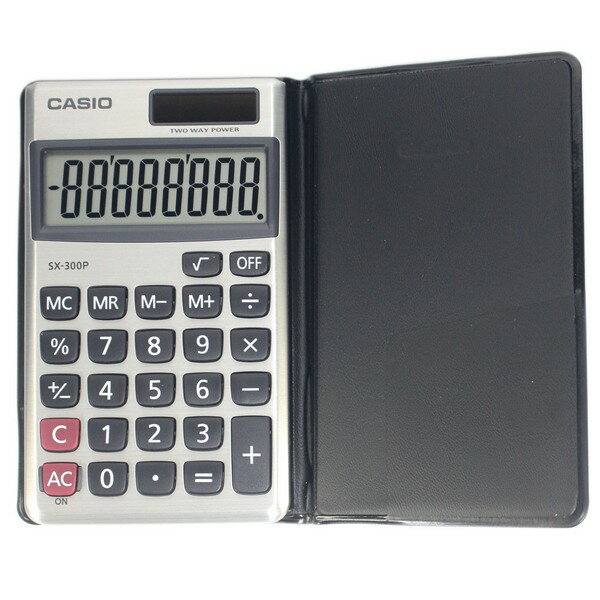 CASIO 卡西歐 SX-300P 計算機 8位數/一台入(定280) 國家考試公告指定機型 皮面式隨身型計算機-全新保固2年 | 旻泉精品批發網直營店 | 樂天市場Rakuten