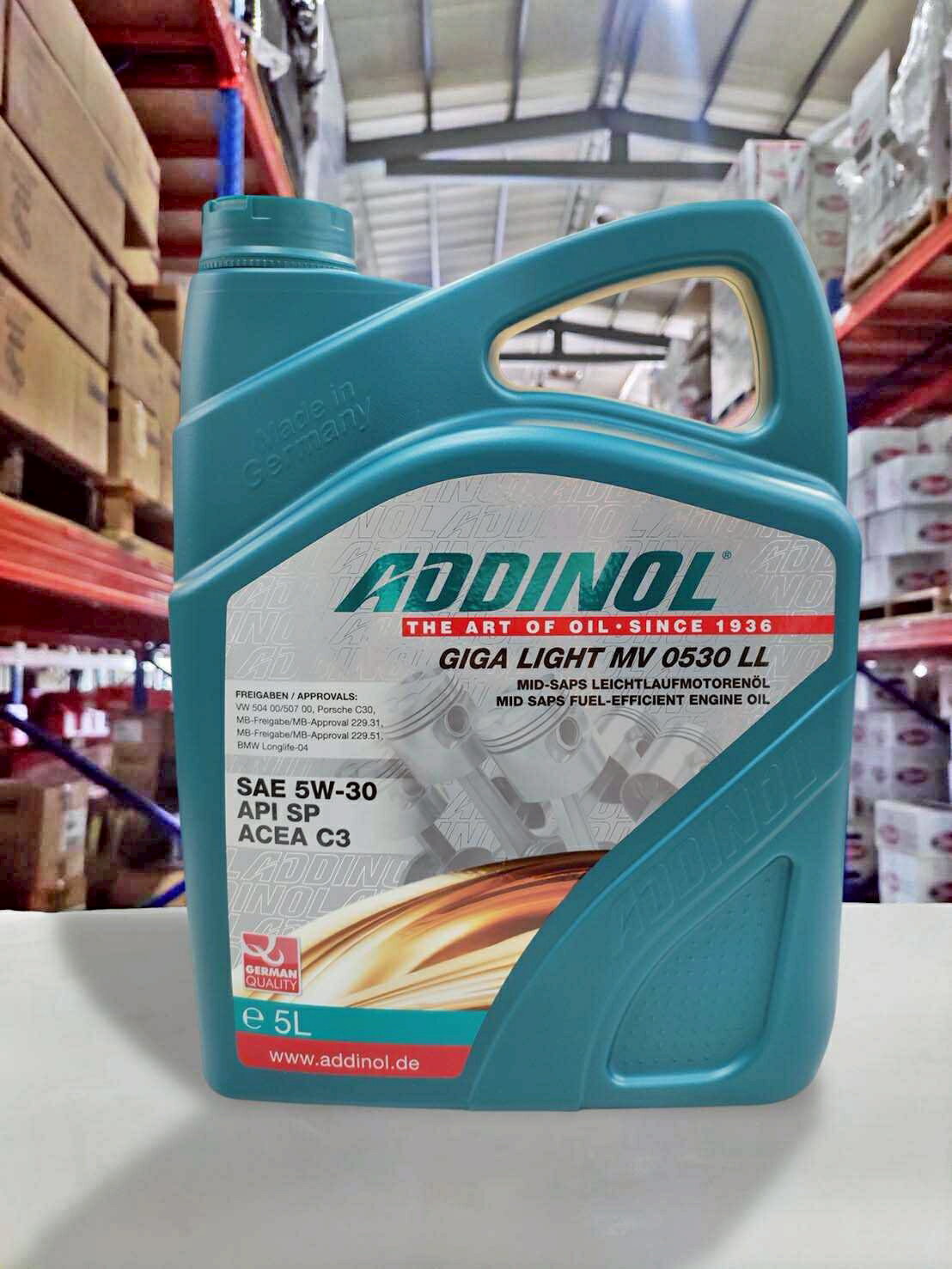 『油工廠』ADDINOL GIGA LIGHT MV 0530 LL 5W30 合成 汽柴油 C3 SP 1L 5L | 油工廠 | 樂天市場Rakuten