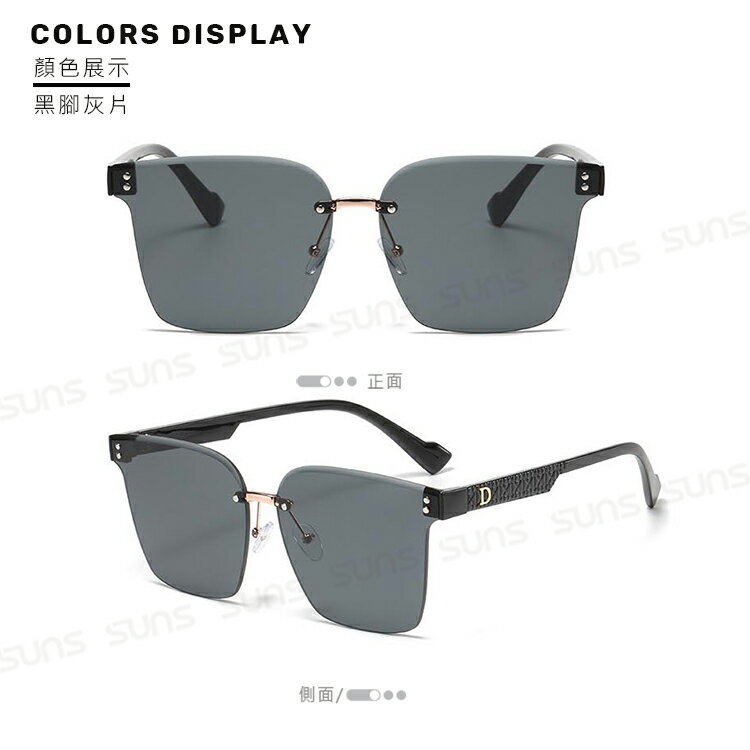 時尚圓形切邊無框金屬墨鏡 網紅墨鏡 ins韓妞必備款 太陽眼鏡 抗紫外線UV400 | 台灣SUNS向日葵眼鏡 | 樂天市場Rakuten