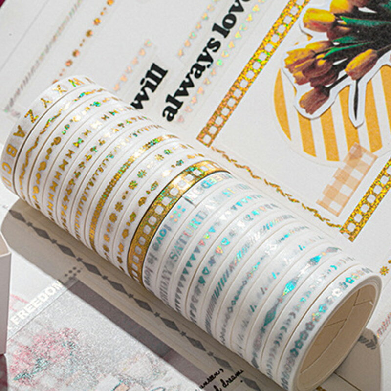 AGUGU燙金極細盒裝和紙膠帶(10卷裝) 貼紙 手帳 紙膠帶 和紙【BlueCat】【JC4242】 | BLUECAT直營店 | 樂天市場 ...