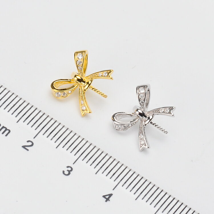 DIY珍珠配件 S925純銀珍珠吊墜空托項鏈墜 蝴蝶結款 配9-12mm圓珠 | 協貿國際日用品生活14館 | 樂天市場Rakuten