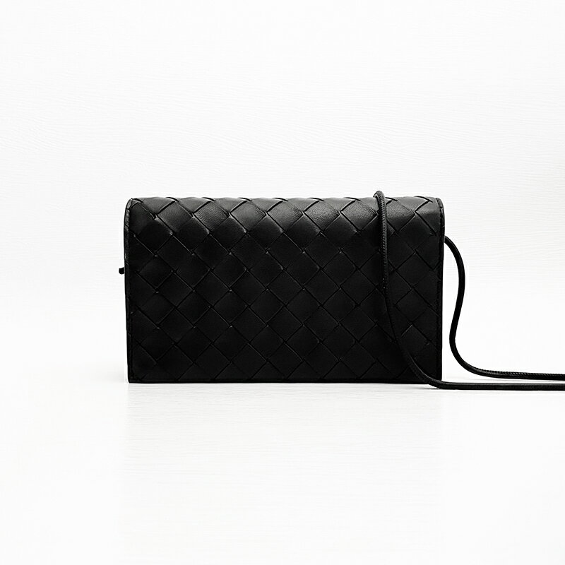 美國百分百【全新真品】BOTTEGA VENETA 真皮編織 斜背包 BV 皮包 隨身包 歐洲精品 黑色 CN47 | 美國百分百直營店 ...