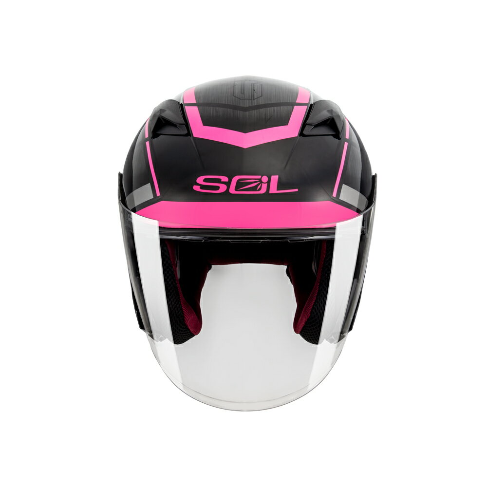 【SOL Helmets】SO-7E開放式安全帽 (幻影_黑/粉) ｜ SOL安全帽官方商城 | SOL Helmets | 樂天市場Rakuten