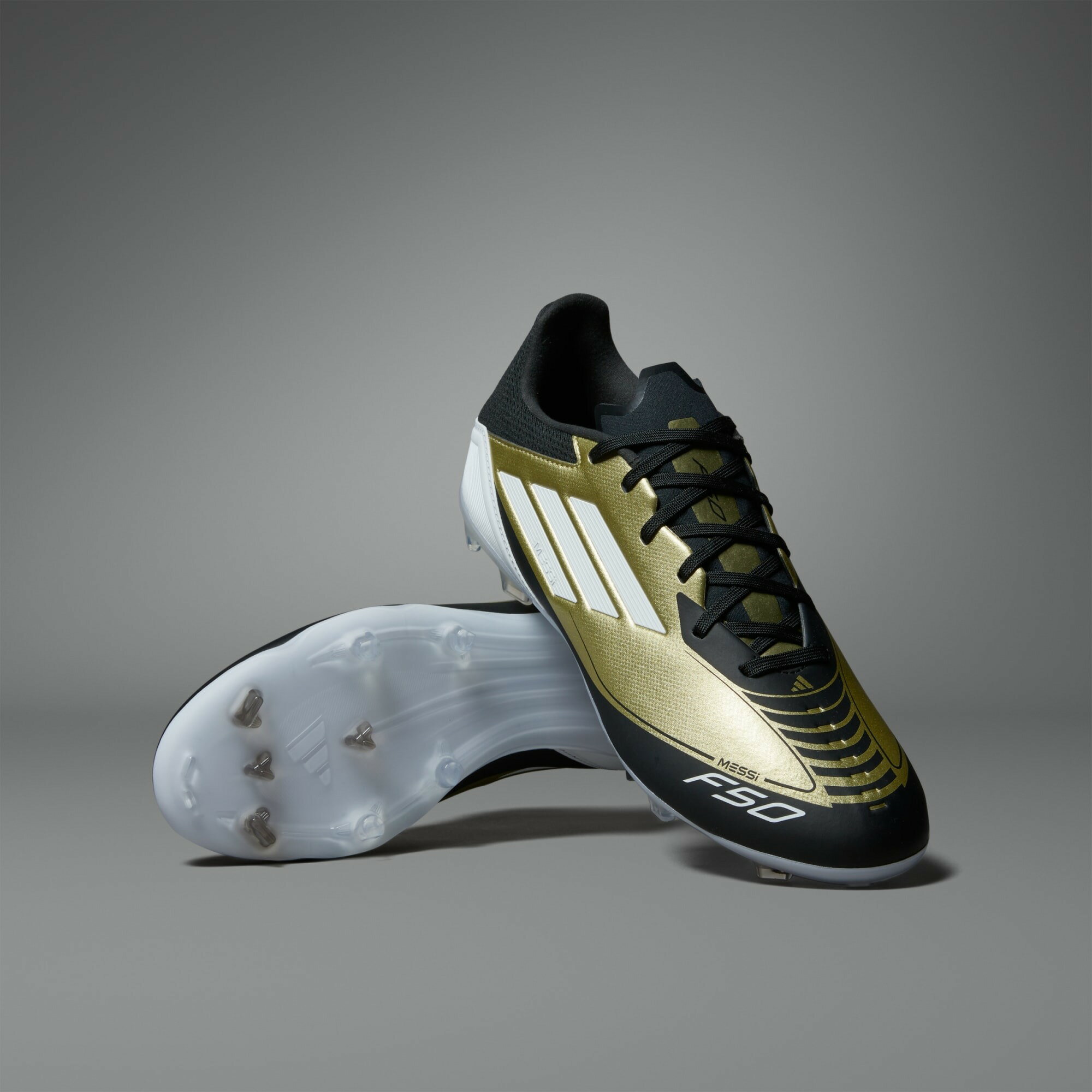 ADIDAS IG9274 梅西 F50 League FG/MG Messi 男 足球鞋 金屬金【iSport愛運動 ...