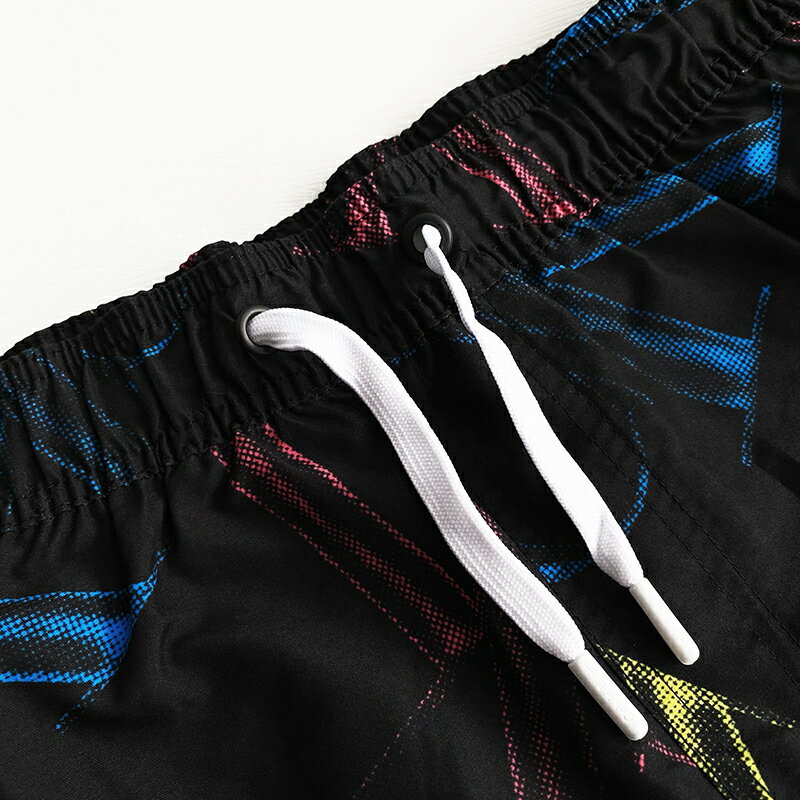 美國百分百【全新真品】Calvin Klein 海灘褲 男款 青年版 綁繩 CK 衝浪褲 LOGO 滿版 黑色 CL95 | 美國百分百直營店 ...