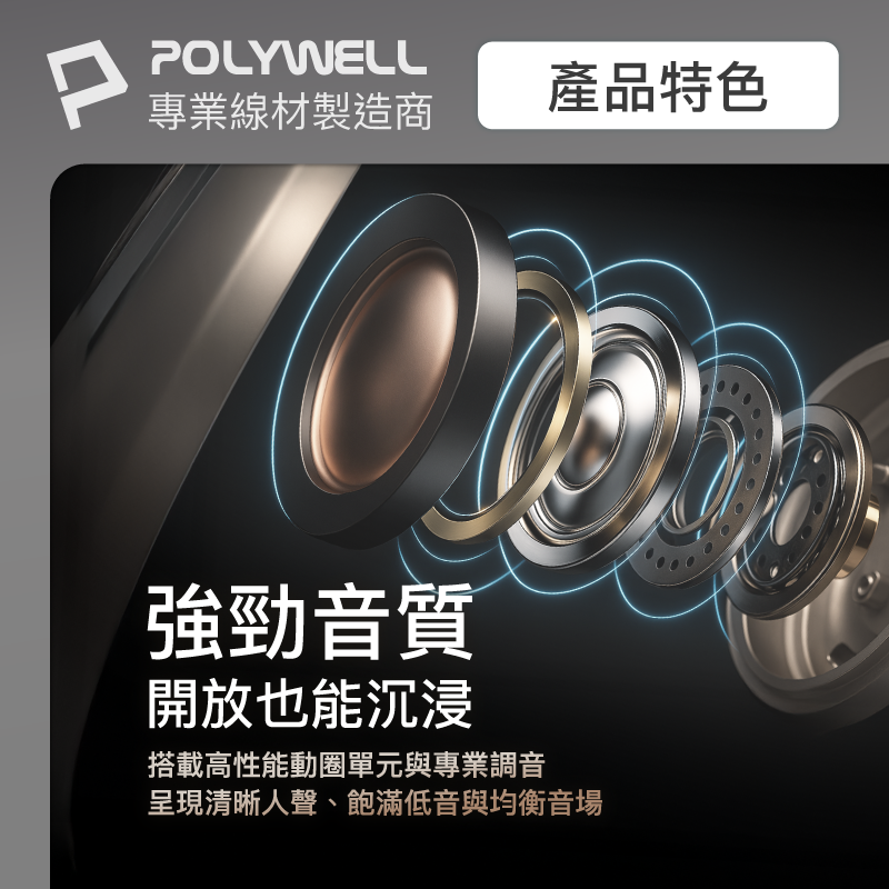 POLYWELL OWS開放式耳掛藍芽無線耳機 不入耳配戴舒適 觸控式操作 大音量 USB-C充電 寶利威爾 台灣現貨 | POLYWELL 寶利威爾官方旗艦店 | 樂天市場Rakuten