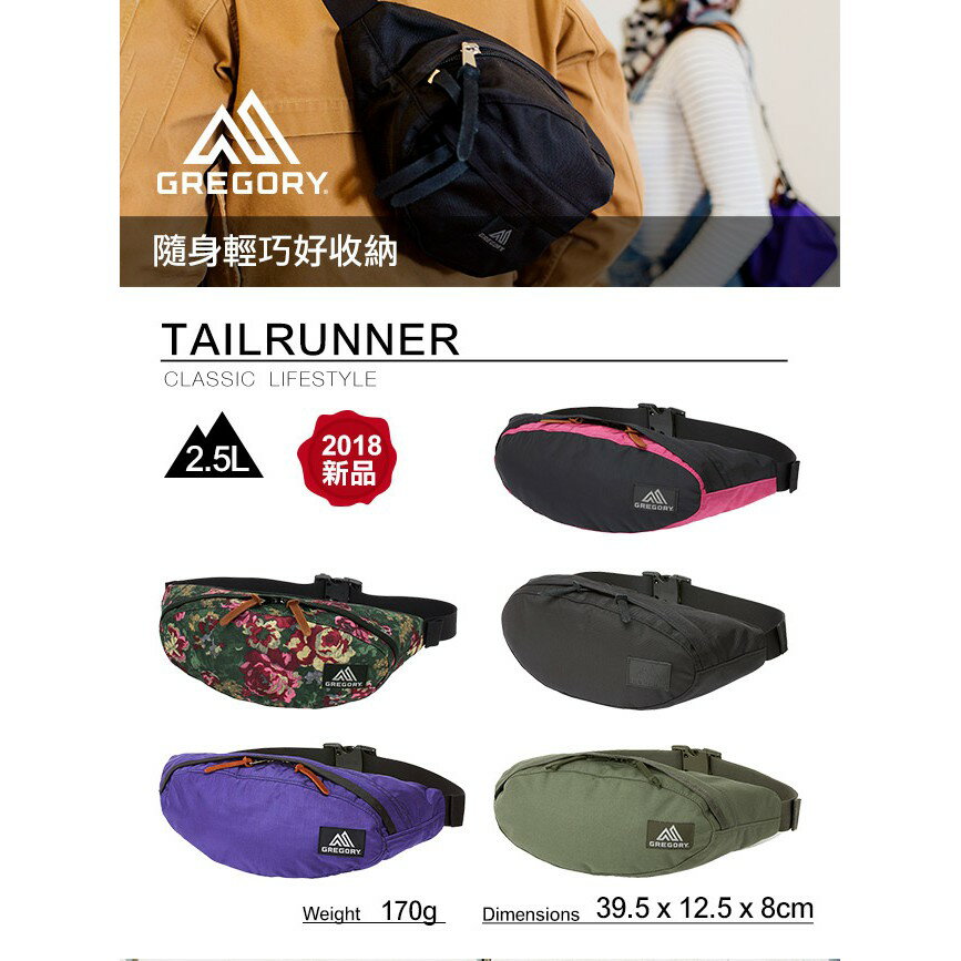美國 Gregory 2.5L TAILRUNNER腰包 闇黑印花 GG65245-7535 現貨 公司貨 | 新動力運動流行館 | 樂天市場Rakuten