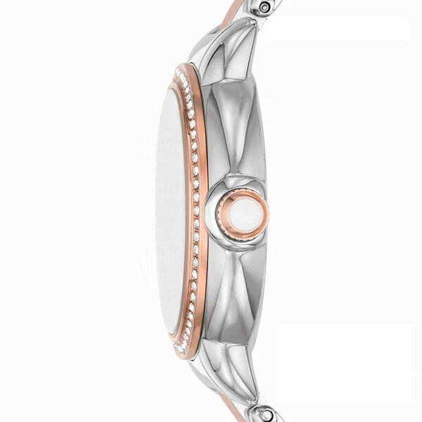 EMPORIO ARMANI 亞曼尼 Mia系列 AR11569 摩登經典輕奢仕女錶 玫瑰金x銀色錶帶 32MM｜樂天全館特惠中★指定刷卡回饋 ...