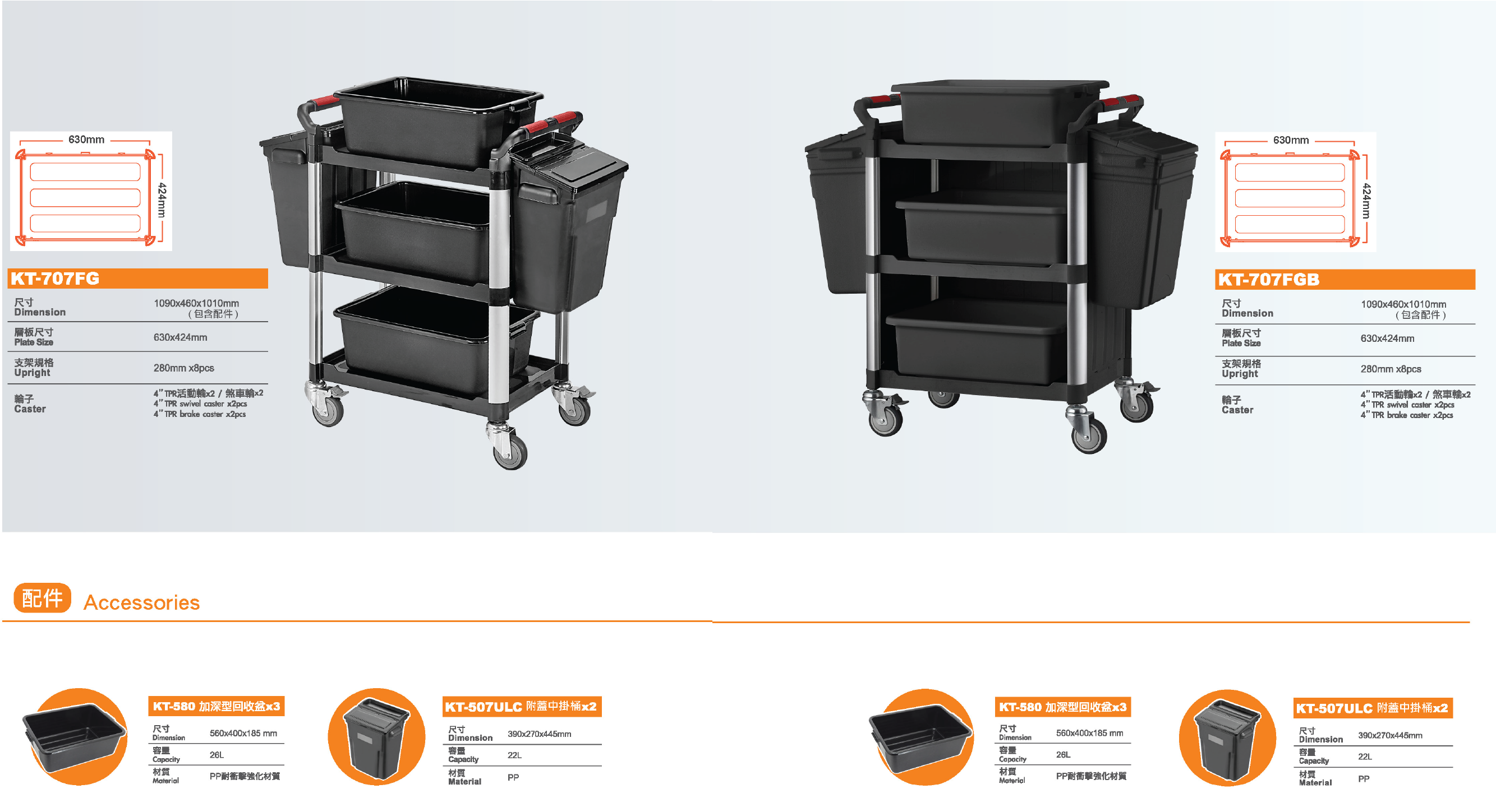 推車 ~ 康德倫 KT-808FA KT-818F 多功能工具車 KTL 多功能手推推車 工具車 餐車 收納車 | OL辦公生活用品直營店 | 樂天市場Rakuten