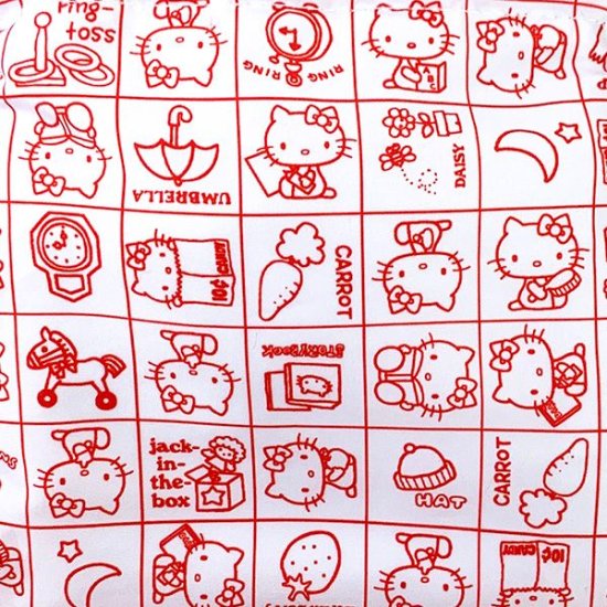 asdfkitty*KITTY復古紅格束口袋/立體大臉收納袋/置物袋/禮物袋-日本正版商品 | asdfkitty可愛家精品店直營店 | 樂天市場Rakuten