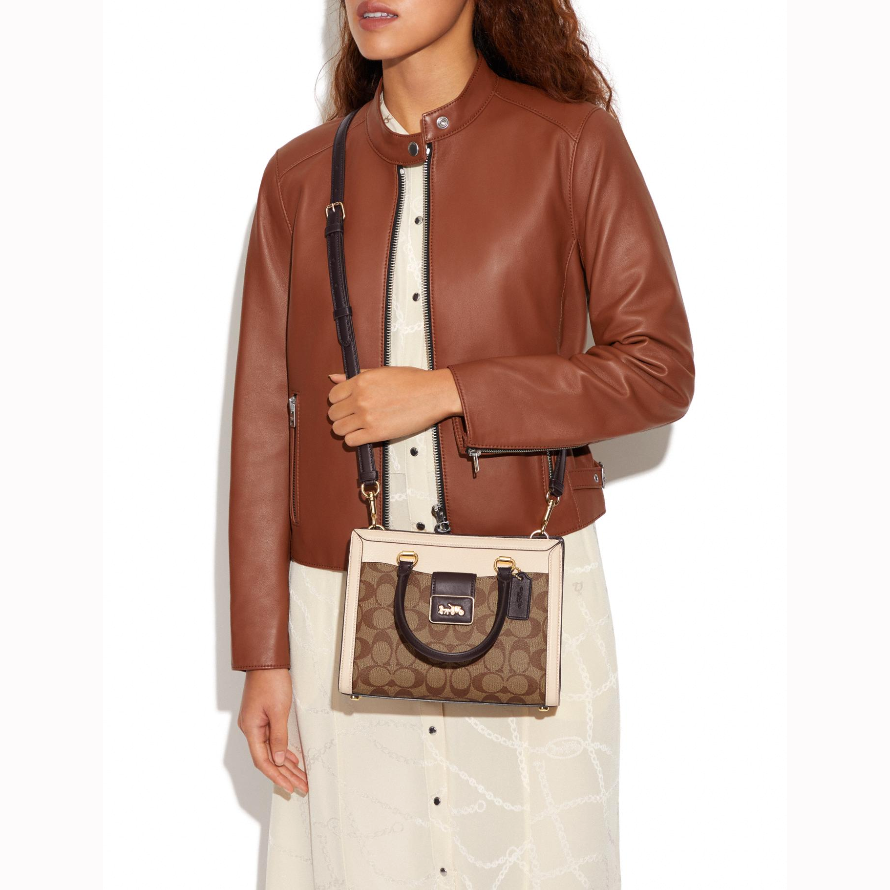 COACH Grace Carryall系列斜跨斜背包 手提包 CC142/CC140/CC141/CD701 ~【 菲尼斯 國際精品 ★ 疊 ...