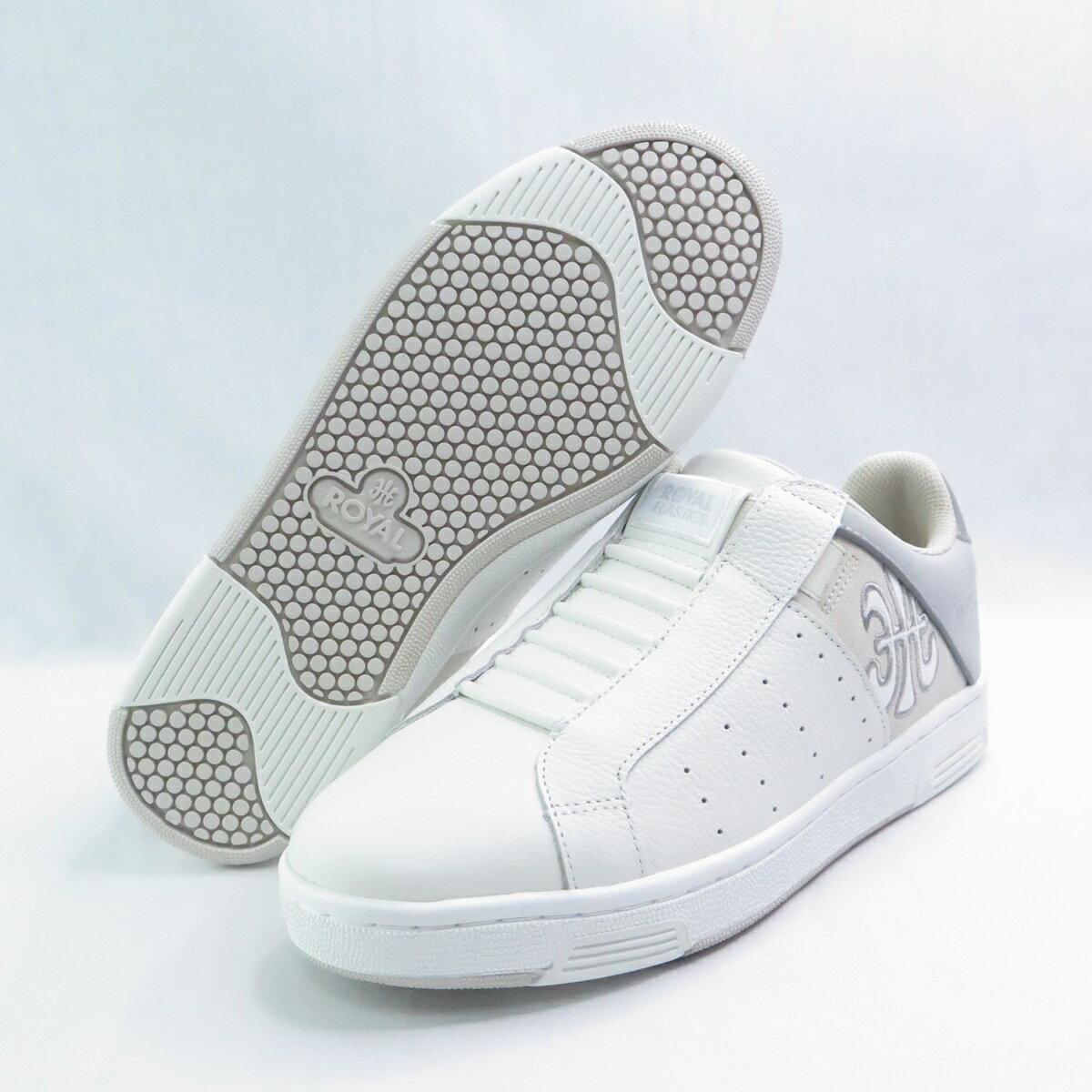 ROYAL ICON 001952088 男款 運動鞋 休閒鞋 無鞋帶 台灣製 白/灰【iSport愛運動】 | ISPORTSHOP直營店 ...