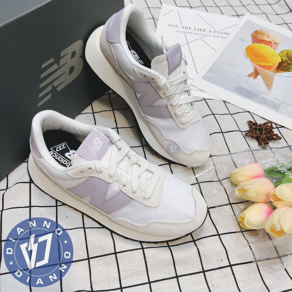 帝安諾-實體店面 New Balance NB 237 經典 復古 休閒鞋 芋頭牛奶 雲霧紫 WS237YD | DIANNO直營店 | 樂天 ...