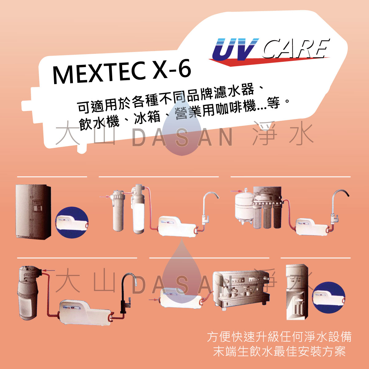 美是德 MAXTEC X-6 智能紫外線水殺菌器 免換耗材 高效節能 UV 殺菌 | 大山淨水生活館直營店 | 樂天市場Rakuten