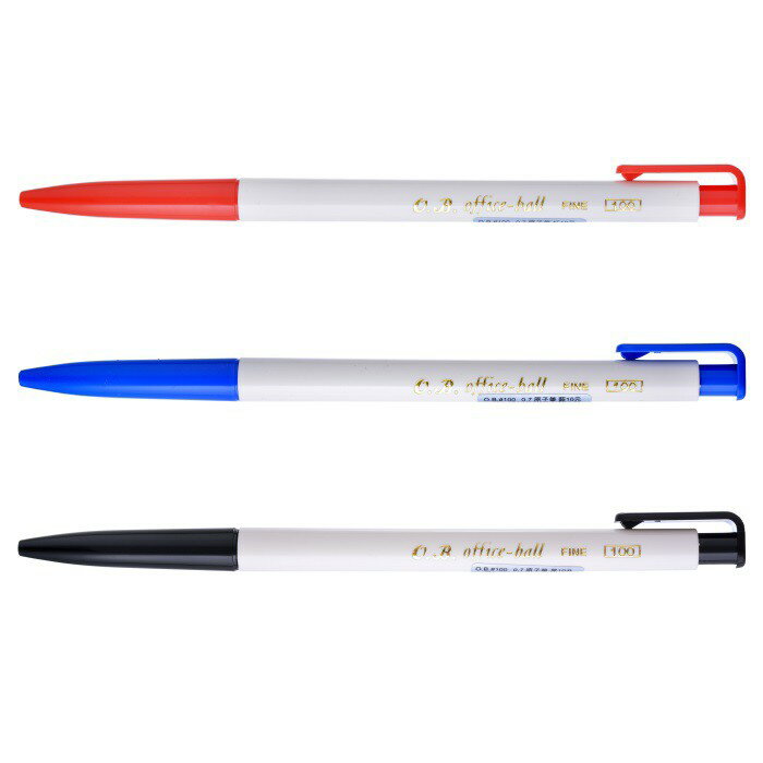 OB 100 自動 原子筆 0.7mm 有三色可選 | 胖嘟嘟生活文化館 | 樂天市場Rakuten