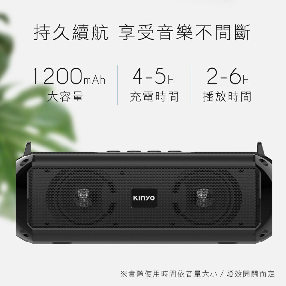 【KINYO】LED行動藍牙喇叭 (BTS) 5.0藍牙 免持通話 USB隨身碟 TWS ｜一年保固 | KINYO 官方旗艦店 | 樂天市場Rakuten