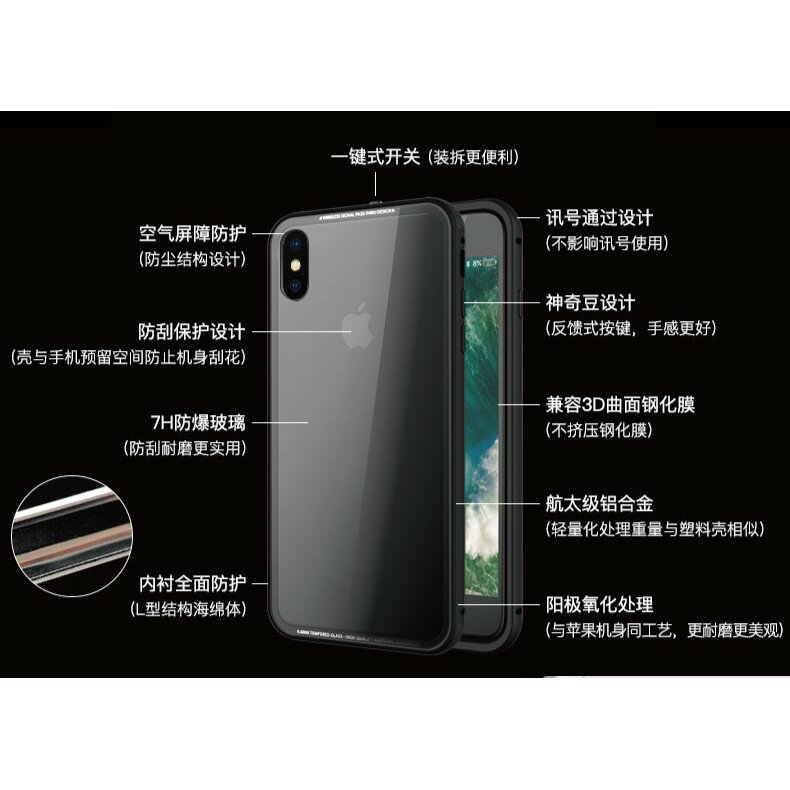 SwitchEasy iPhoneX IGLASS 鋁合金邊框+後背玻璃 9H 強度 iphone手機殼 | 阿晢3C | 樂天市場Rakuten