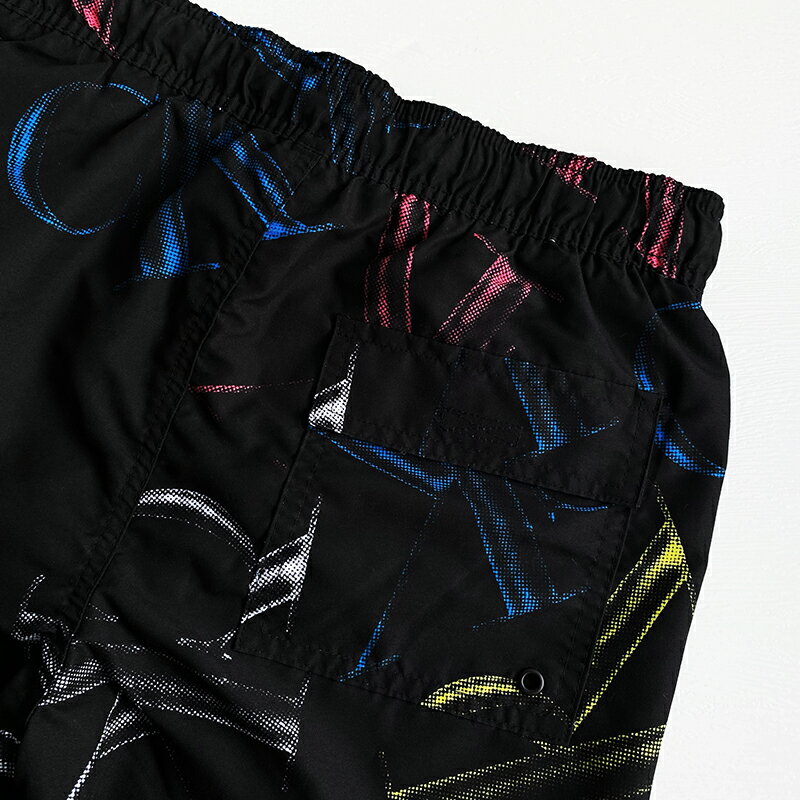 美國百分百【全新真品】Calvin Klein 海灘褲 男款 青年版 綁繩 CK 衝浪褲 LOGO 滿版 黑色 CL95 | 美國百分百直營店 ...