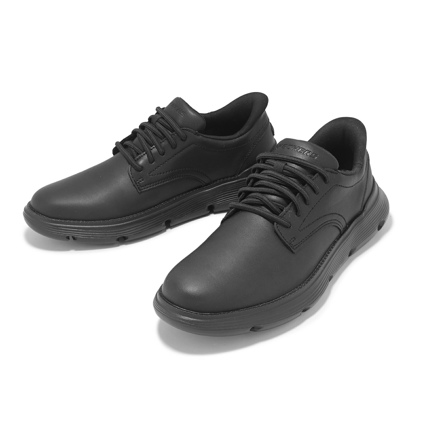 Skechers 休閒鞋 Garza-Duran Slip-Ins 男鞋 黑 彈性鞋帶 緩震 記憶鞋墊 205353BBK | ACS跨運動 ...