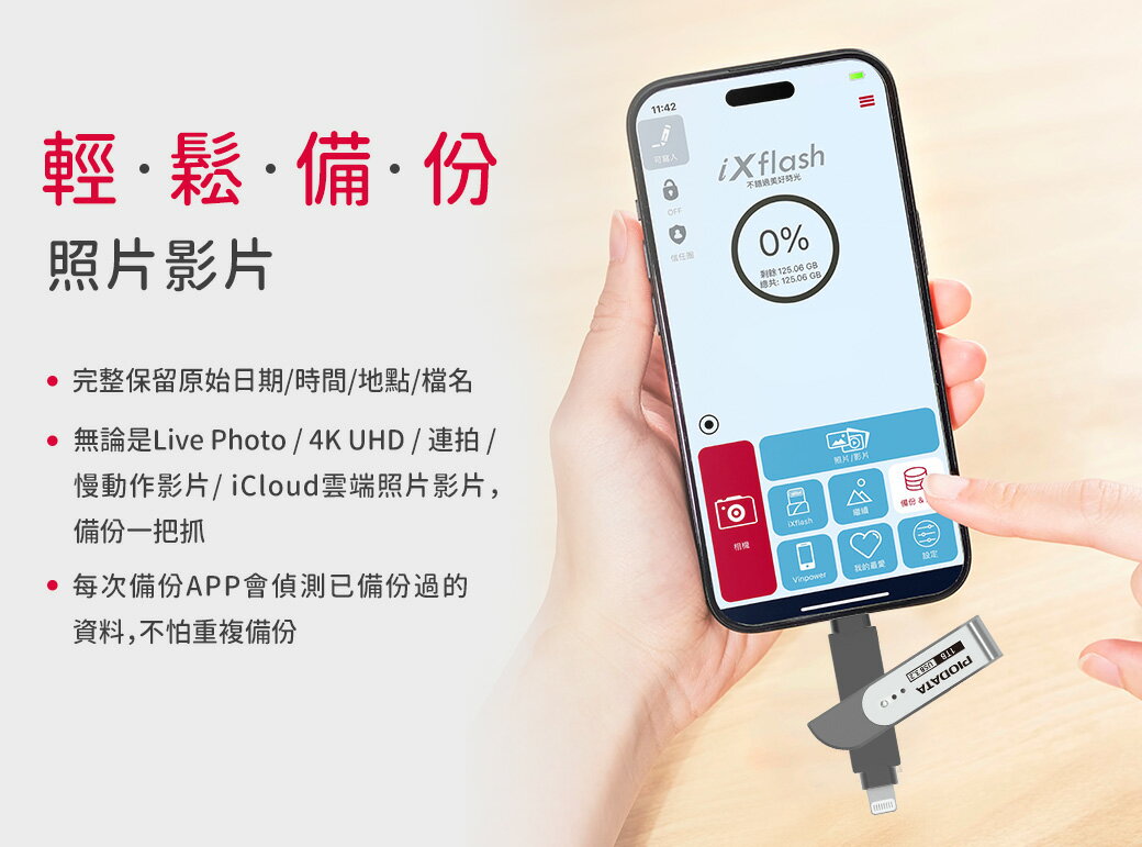 PIODATA iXflash Lightning/USB-C 雙用 隨身碟 128G 256G 512G 1TB | 水世界3C直營店 | 樂天市場Rakuten