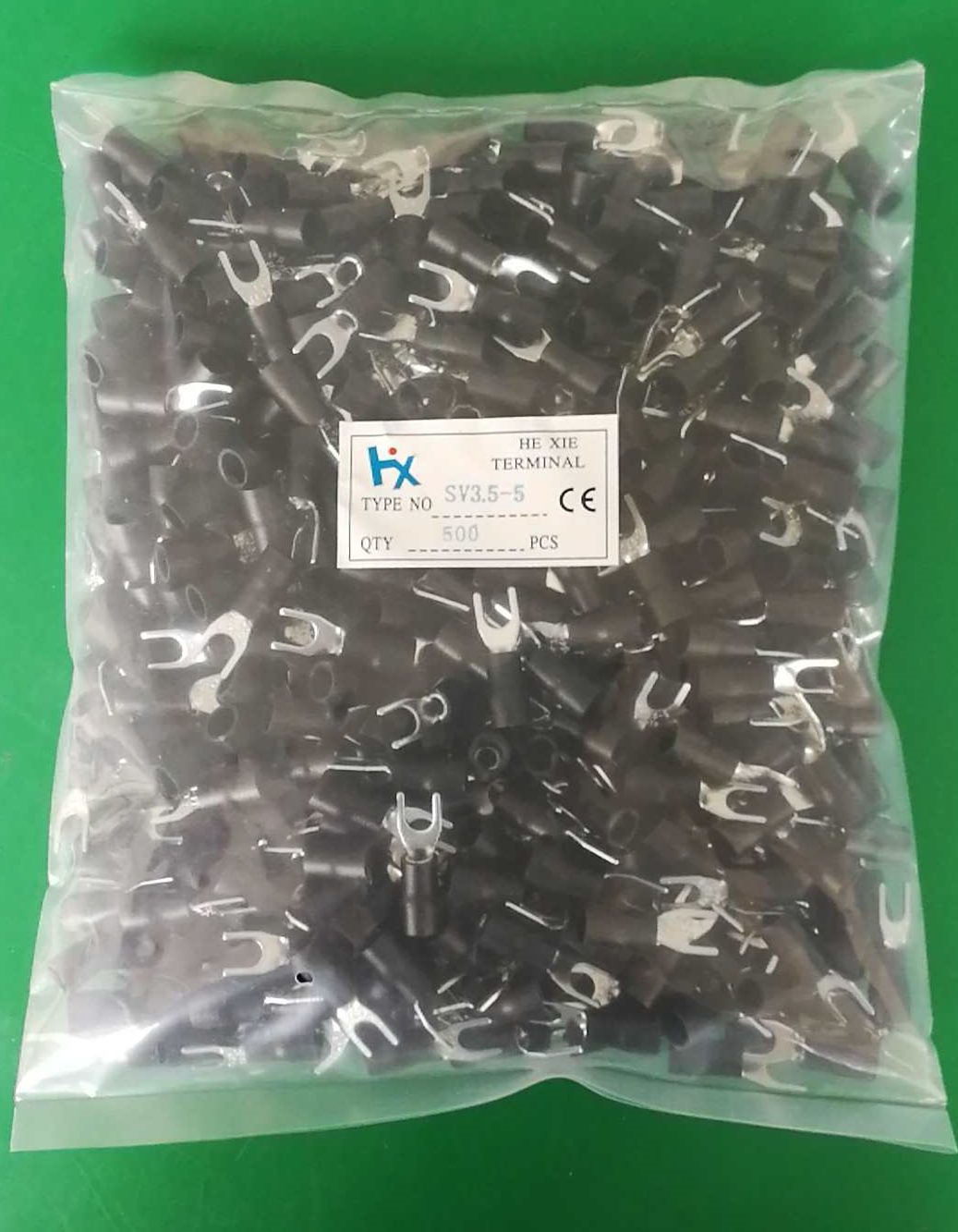 銅SV3.5-4/5/6半絕緣冷壓接線端子線耳叉形U型銅鼻子帶護套500只 | 協貿國際日用品生活12館 | 樂天市場Rakuten