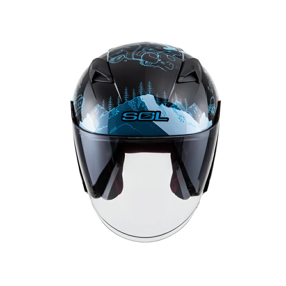 【SOL Helmets】SO-7E開放式安全帽 (探險者_黑/藍) ｜ SOL安全帽官方商城 | SOL Helmets | 樂天市場Rakuten