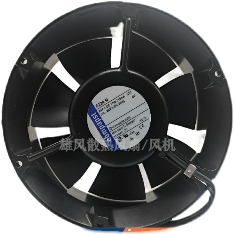 {保固一年 可打統編}ebmpapst 6224NTDA 48W 24V DC172*51毫米353CFM5100RPM散熱風扇 | 獅子國際 ...