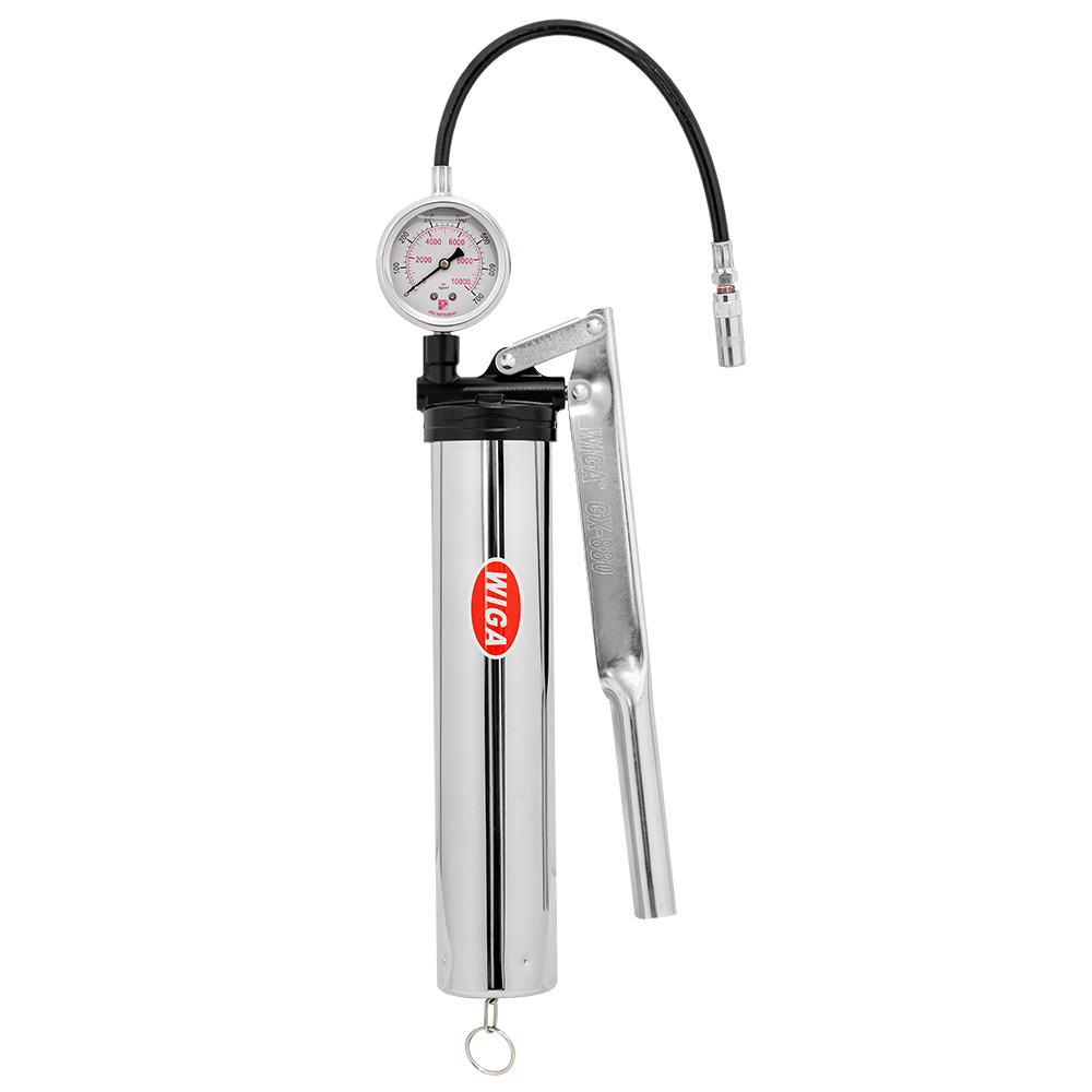 WIGA 威力鋼 GX-880SG 日式高壓手動牛油槍-附壓力錶[日本牙式牛油條專用, 黃油槍, 潤滑油槍] | 威力鋼工具旗艦店直營店 | 樂天市場Rakuten