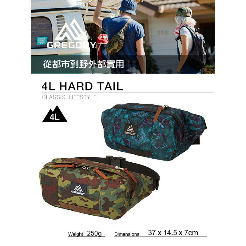 GREGORY Hard Tail 4L 腰包 GG119654-0511 花園油彩 現貨 公司貨 | 新動力運動流行館 | 樂天市場Rakuten