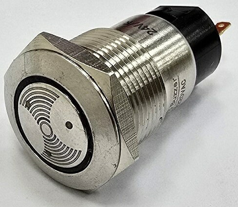 19mm-DC24V-紅色LED蜂鳴器金屬環形開關(含稅)【佑齊企業 iCmore】 | 佑齊企業電子商城直營店 | 樂天市場Rakuten