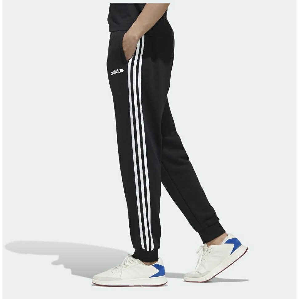 adidas 愛迪達 長褲 ESS 3 Stripes Jogger 男 錐型褲 縮口褲 基本款 黑/白 DU0468 | 新動力運動流行館 ...