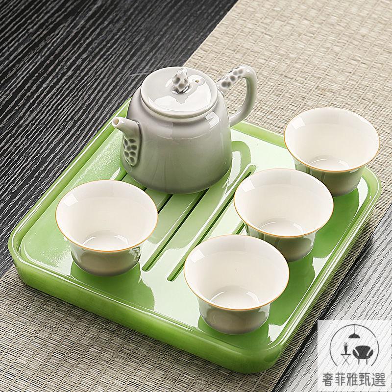 茶具 茶盤 附發票 小號正方形儲水茶盤中式客廳家用功夫茶具整套裝辦公桌小托盤 PDD-175快速出貨 公司貨 | 奢菲雅 | 樂天市場Rakuten