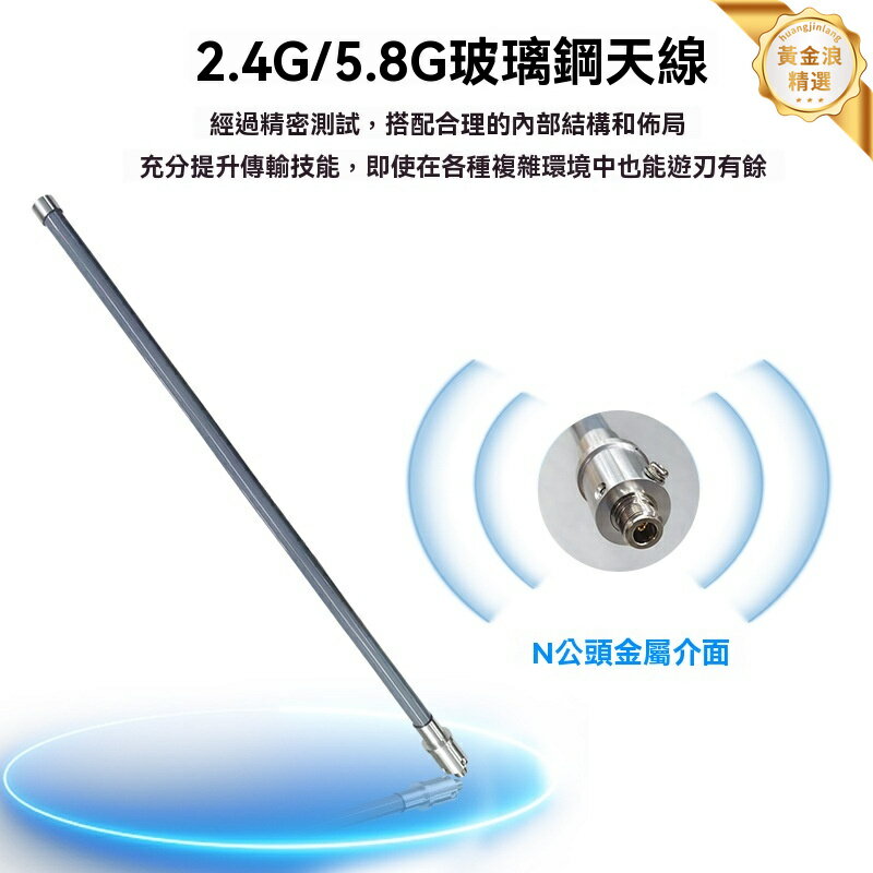 【高增益雙頻】玻璃鋼天線 2.4/5.8G天線 戶外天線 7dbi增益 N公頭接口 600MM長度 防水防鏽 信號增強 適用於路由器監控 | huangjinlang | 樂天市場Rakuten