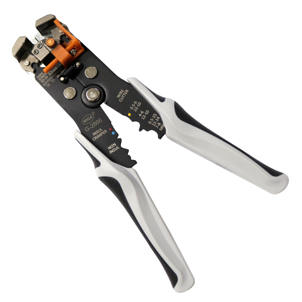 WIGA 威力鋼 G-2866 8吋 專業自動剝線鉗[汽修專用, 剝線夾持調整鈕, 附剝線長度控制板] | 威力鋼工具旗艦店直營店 | 樂天市場Rakuten