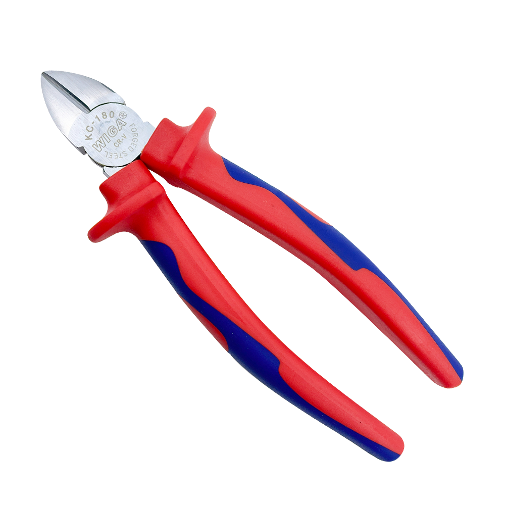 WIGA威力鋼 KC-180 7.5吋鍍鉻雙色柄斜口鉗[鍍鉻防鏽能力佳] | 威力鋼工具旗艦店直營店 | 樂天市場Rakuten