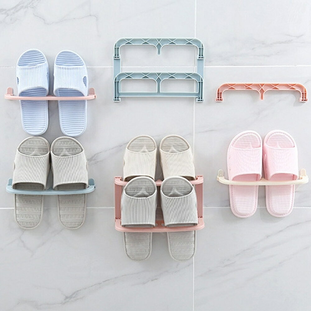 免釘可折疊鞋架 收納架(單層)【BlueCat】【JI2276】 | BLUECAT直營店 | 樂天市場Rakuten