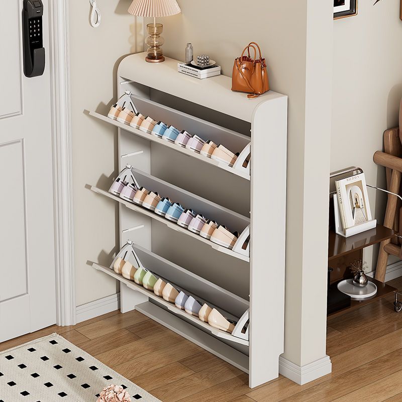 工廠現貨 奶油風超薄翻斗鞋櫃家用門口大容量入戶門玄關櫃一體簡易收納鞋架487-LPS 保售後 台灣公司 | 友家生活館 | 樂天市場Rakuten