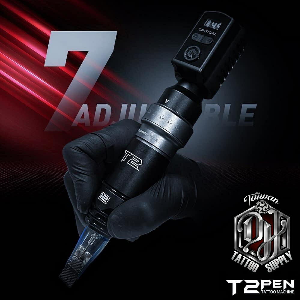 TAIWAN DH TATTOO SUPPLY:T2 TATTOO EQUIPMENT - Seven 7號可調整筆型機 | DH專業紋身器材 ...