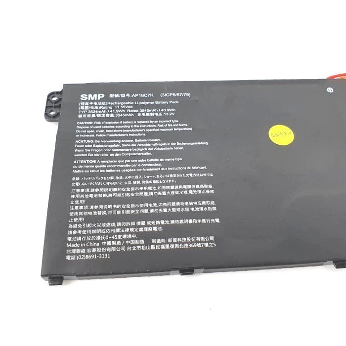 ACER 宏碁 AP18C7K 原廠電池 SIMPLO 新普 製造 11.55V 3634MAH 41.9WH | 筆電達人直營店 | 樂天 ...