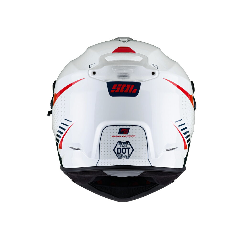 【SOL Helmets】SS-2P複合式安全帽 (拓荒者_白/藍) 帽舌需另加購｜ SOL安全帽官方商城 | SOL Helmets | 樂天市場Rakuten
