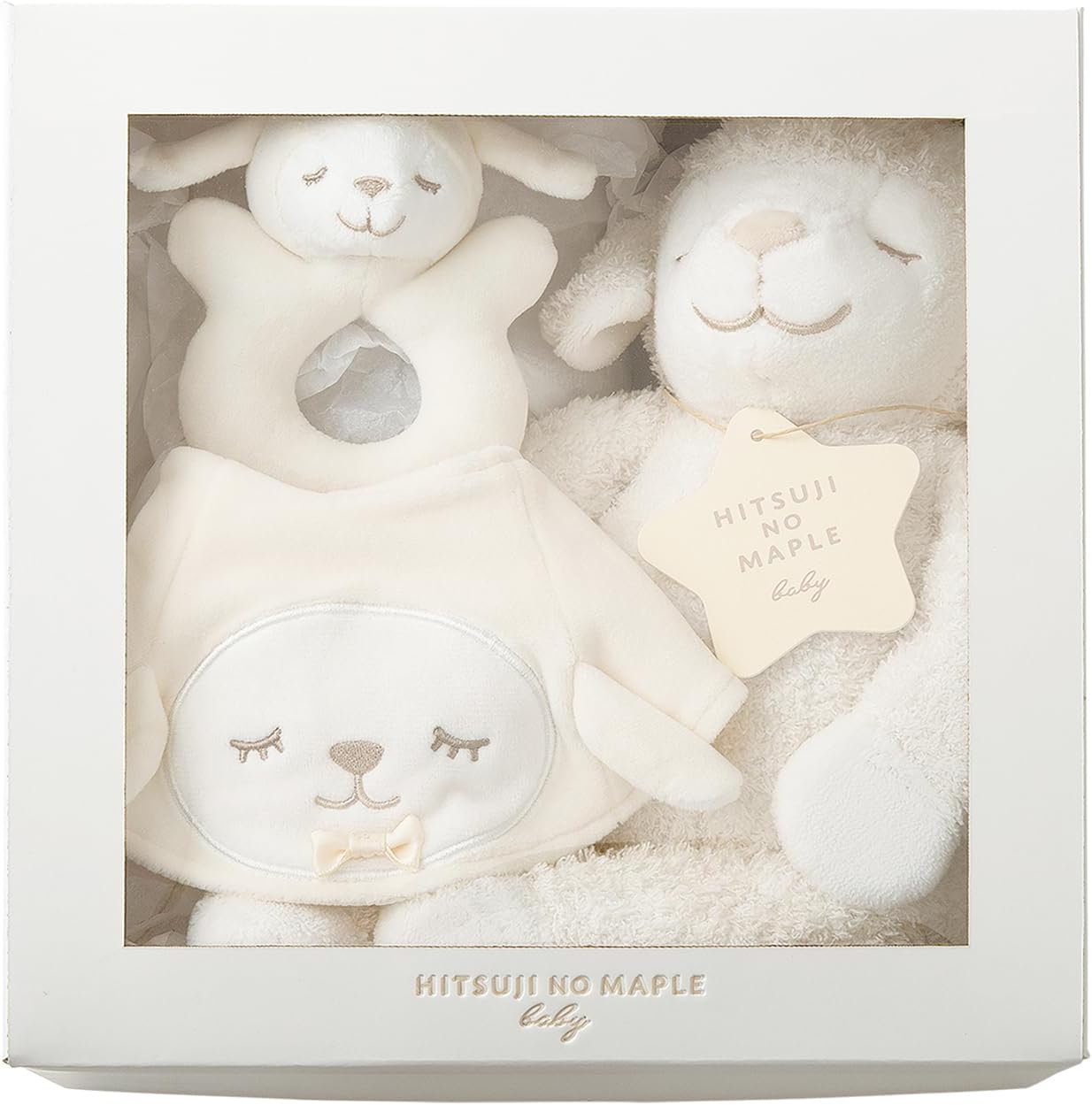 日本 liv heart Maple楓葉綿羊嬰兒娃娃 禮盒3件組 抱枕娃娃 吊飾 新生兒禮物 睡覺抱枕 麻糬觸感【小福部屋】 | 小福部屋 ...