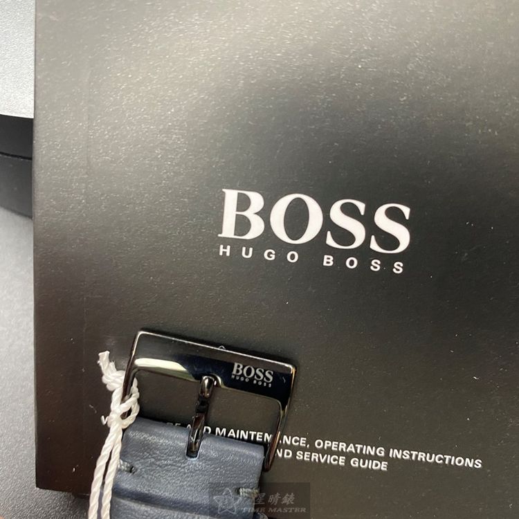 點數9%★BOSS手錶,編號HB1513711,40mm黑圓形精鋼錶殼,寶藍色三眼, 精密刻度錶面,深藍色真皮皮革錶帶款,送禮最愛!【APP下 ...