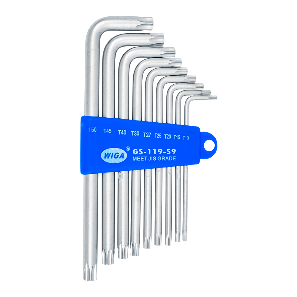 WIGA 威力鋼 GS-119-S9 白金中長型星型扳手組 [9隻組] T10~T50, 六角扳手, 梅花扳手 | 威力鋼工具旗艦店直營店 | 樂天市場Rakuten