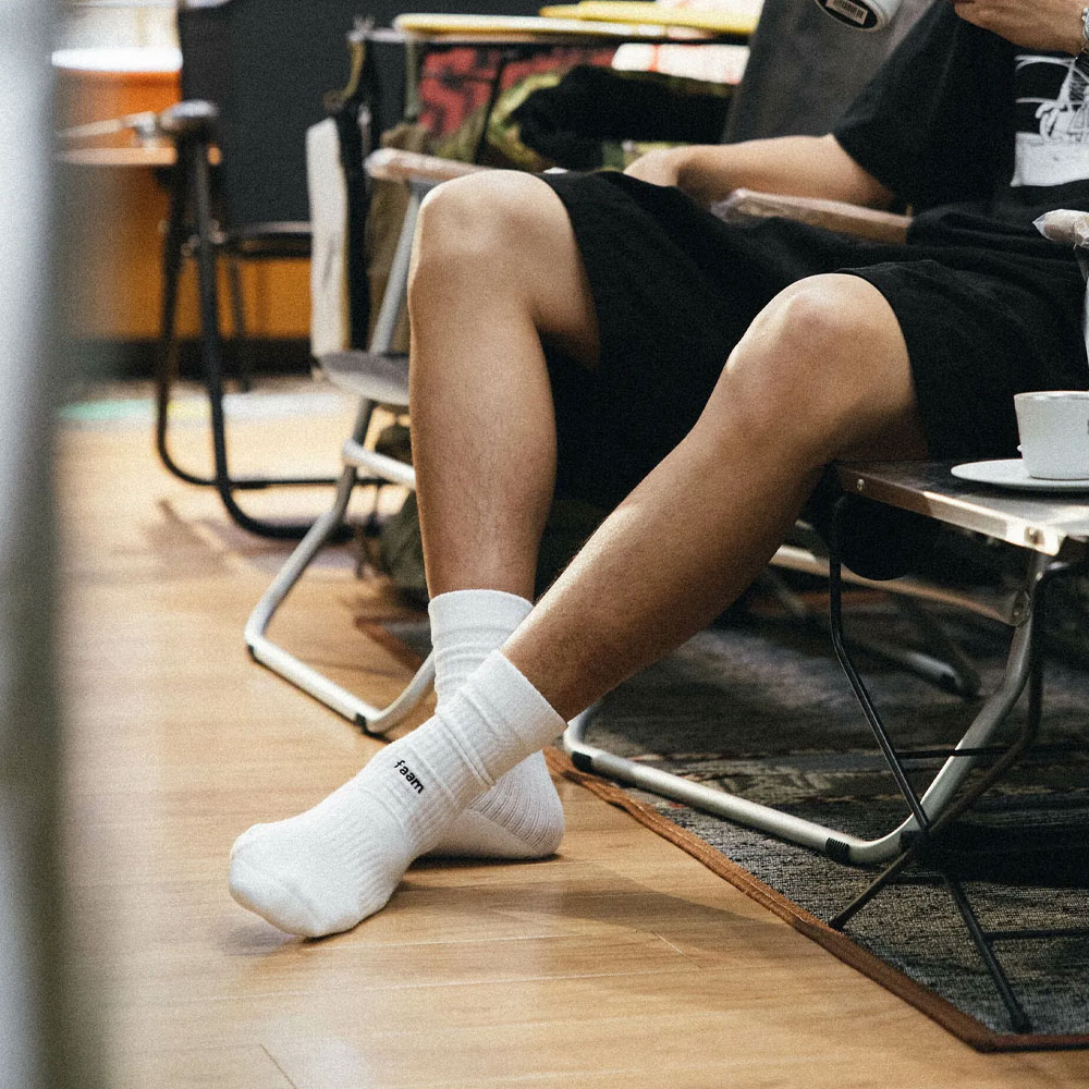 【全館滿額折】 Faam X WODEN X Azurer 柔白 聯名針織高筒襪 男女款 H6087【新竹皇家FCWDAZR09-03 ...