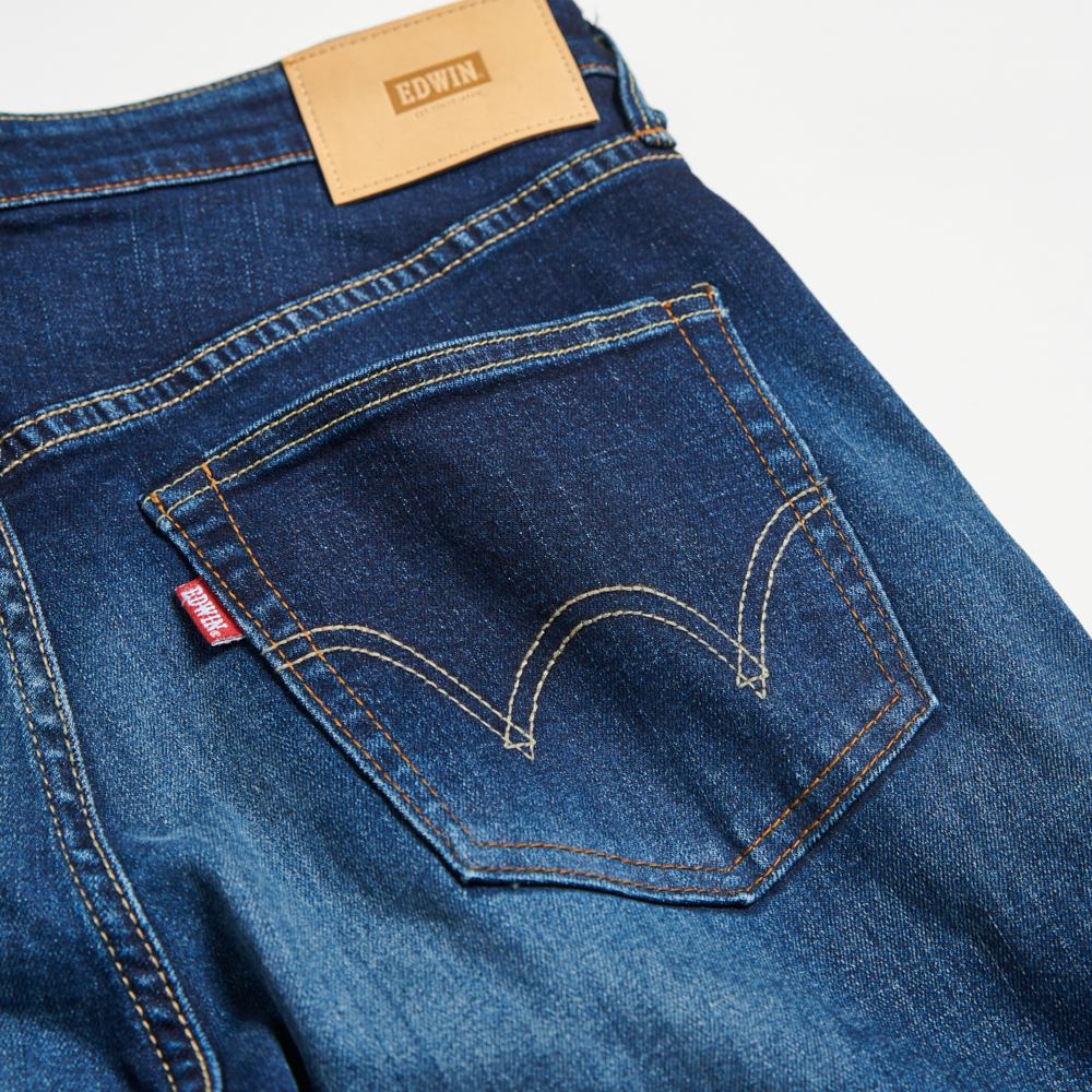 EDWIN 加大碼 RED LABEL 365 丹寧中腰錐形褲-男款 酵洗藍 | EDWIN官方旗艦店直營店 | 樂天市場Rakuten