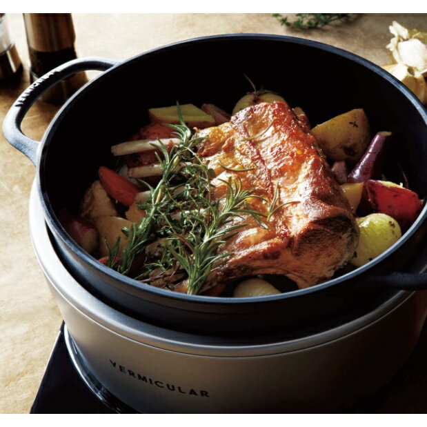 【日本牌 含稅直送】小V鍋 Vermicular 日本原裝 IH對應 琺瑯電子鑄鐵鍋 琺瑯鑄鐵鍋 5人用 RP23A | 銘品家電 | 樂天市場Rakuten