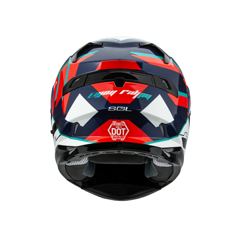 【SOL Helmets】SM-5可掀式安全帽 (裂變_山葉藍/白紅) ｜ SOL安全帽官方商城 | SOL Helmets | 樂天市場Rakuten