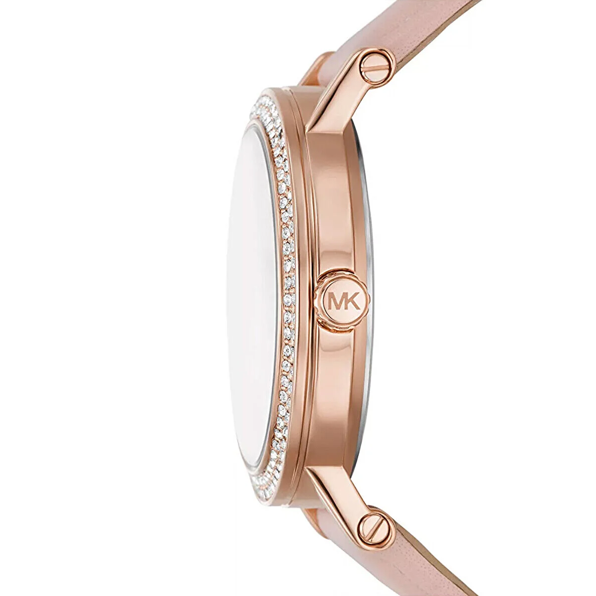 MICHAEL KORS 手錶 38mm 腕錶 粉色真皮 女錶 晶鑽錶 MK2987 MK(現貨) 指定Outlet商品5折起☆現貨【送禮首選 ...